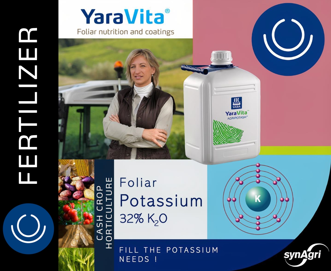 Fertilizer YaraVita AGRIPOTASH Foliar Potassium 32% K2O - Synagri