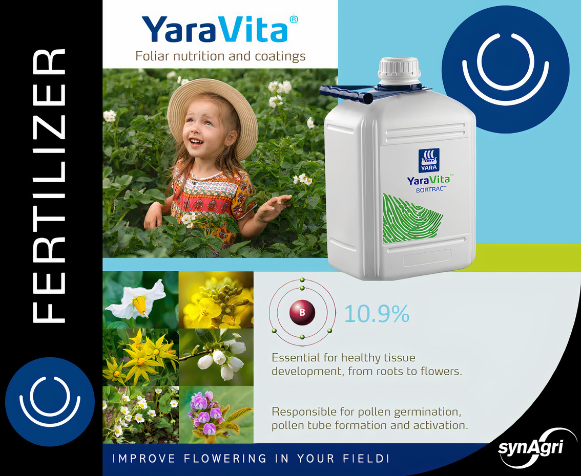 Fertilizer YaraVita BORTRAC – Foliar Boron 10.9% B - Synagri