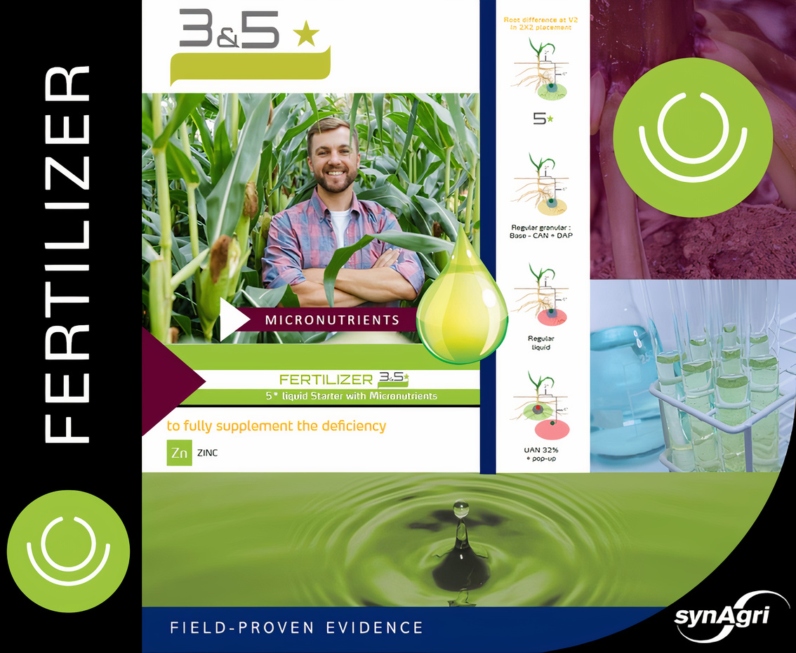 Fertilizer Guide – 3 and 5 Star Liquid Starters in Corn - Synagri